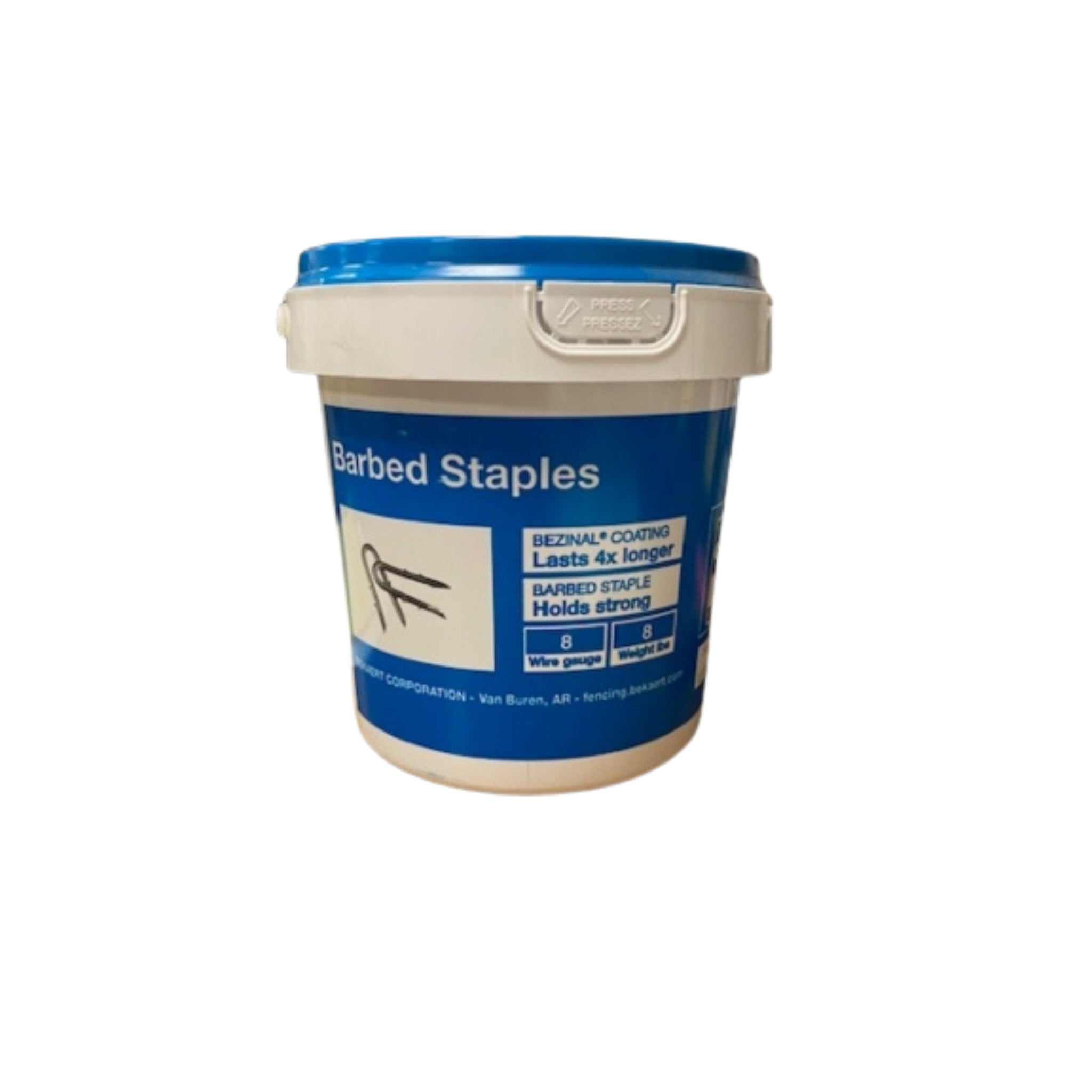 Barbed Fence Staples – 8 ga Bezinal® Coated Wire | Made in USA ...